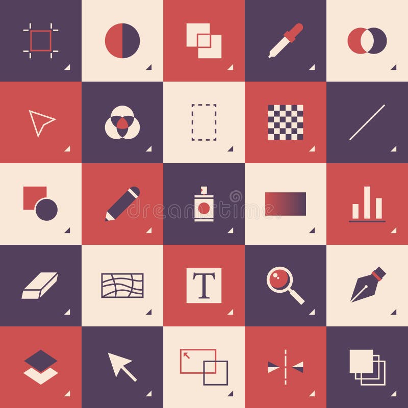 Abstract Graphic Design Toolbar Pattern Stock Illustration ...