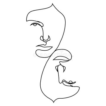 Continuous Line Drawing Rapport Stock Illustrations – 32 Continuous ...