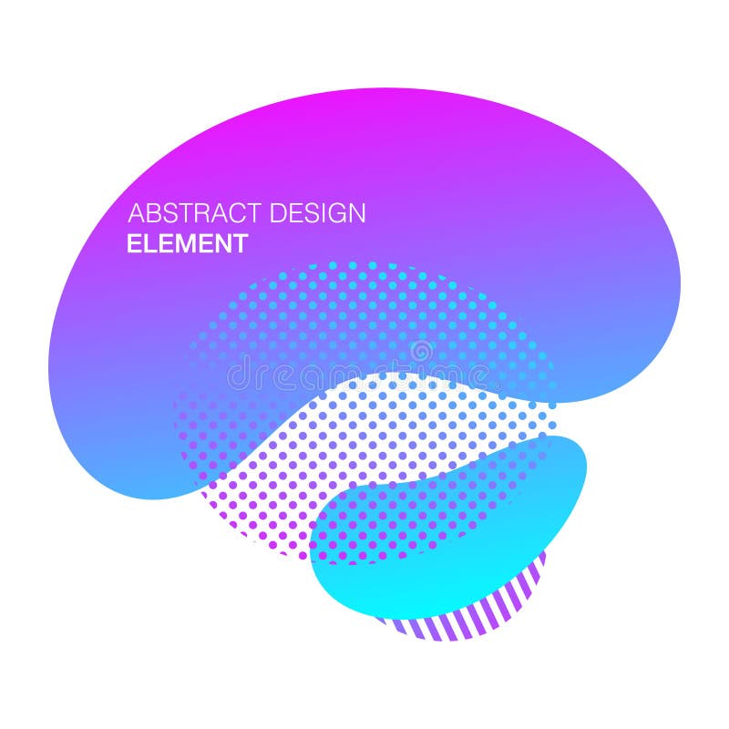 Abstract Graphic Element. Dynamic Colored Gradient Shapes and Lines ...