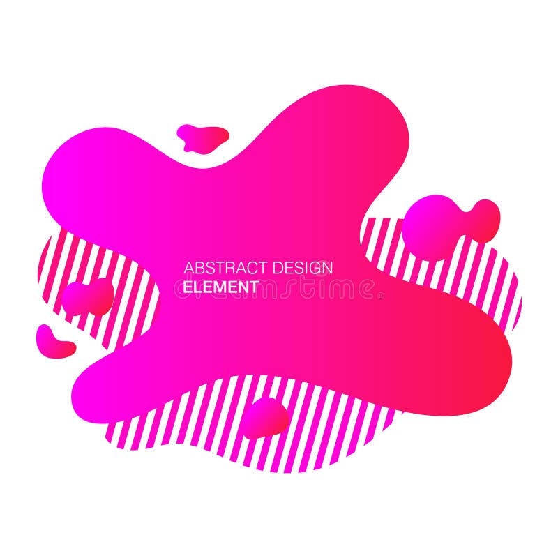 Abstract Graphic Element. Dynamic Colored Gradient Shapes and Lines ...