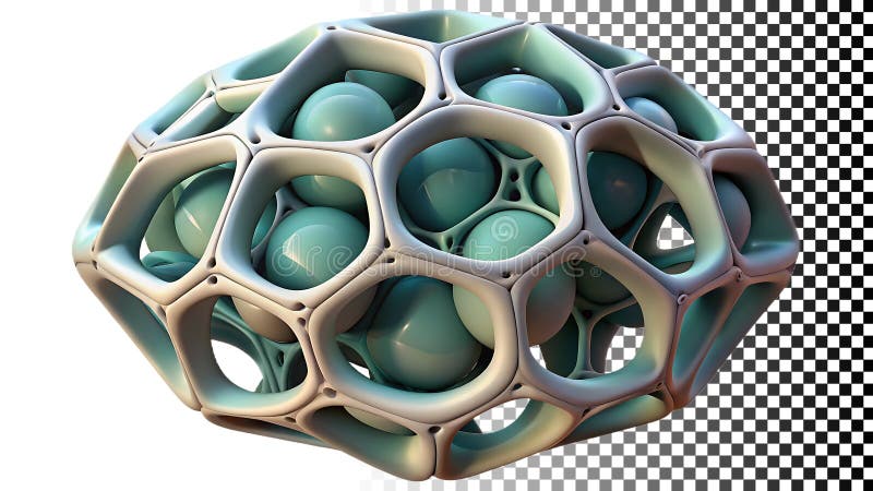 Abstract Geometric Cage Structure, Minimalist Architectural Design Png ...