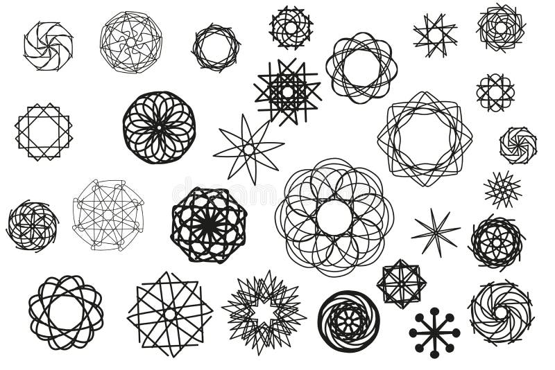 Abstract Graphic Elements.Scribble Vector Set of Geometric Scribble for ...