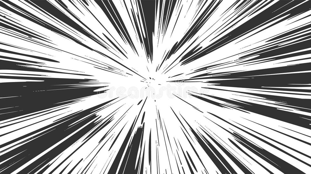 Abstract Graphic Illustration of Dynamic Energy Burst with Black and ...