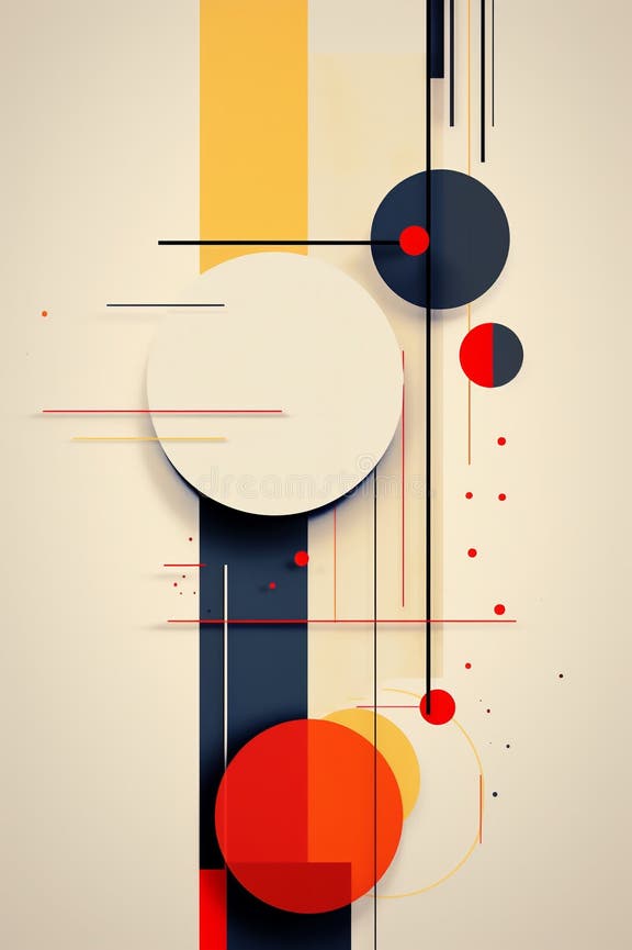 Abstract Graphic Illustration Featuring a Pattern of Interconnected ...