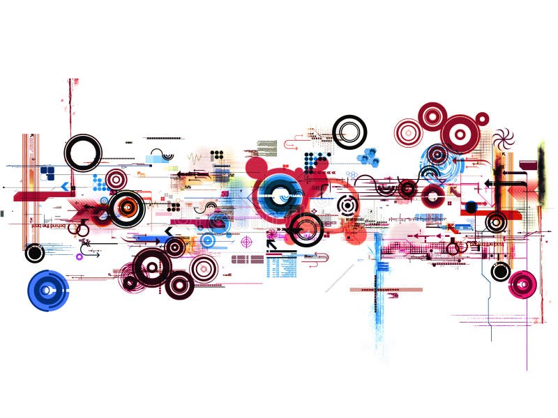 Abstract graphic montage stock illustration. Illustration of fantasy ...