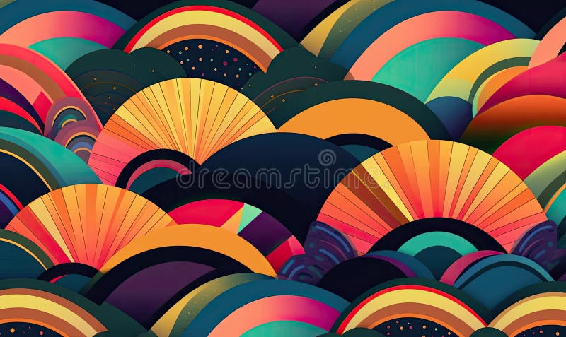 Abstract Graphic Patterns Bring Pop of Color To Fashion Creating Using ...