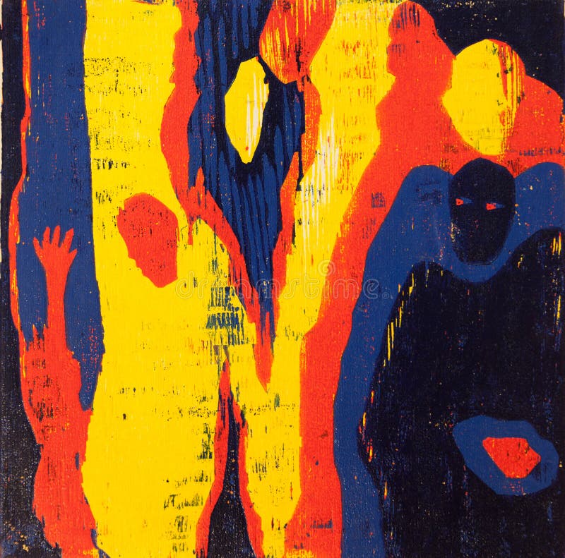 Abstract Graphic Printing Art Stock Illustration - Illustration of ...