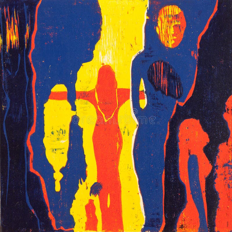 Abstract Graphic Printing Art Stock Illustration - Illustration of ...