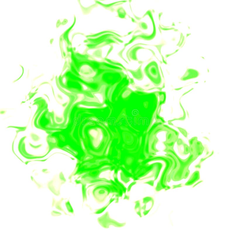 Abstract Graphic Rendered Green Stain Spot Stock Illustration ...