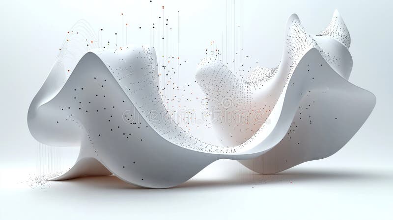 Abstract Graphic Representation of IQ Score Distribution. Complex Curves, Shapes Illustrate ...