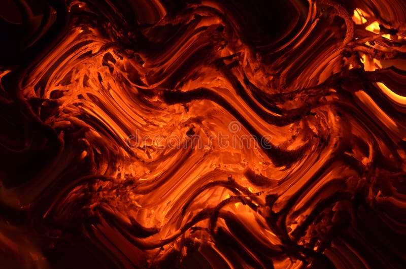 Abstract Graphic Resource in a Fiery Color. Stock Illustration ...