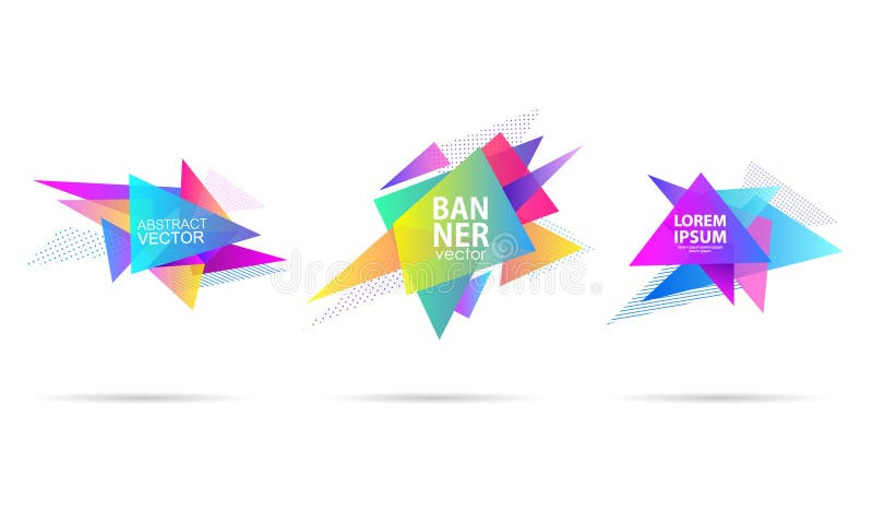 Abstract Graphic Triangle Shape. Template Banners, Postcards, Posters ...