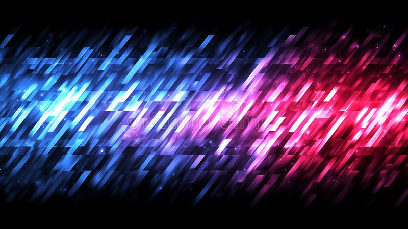 Abstract Graphical Representation of Colors and Light Against Black ...