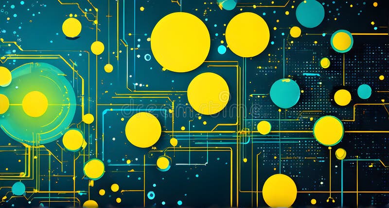 Abstract Graphical Wallpaper Illustration, Symbolic for Artificial ...