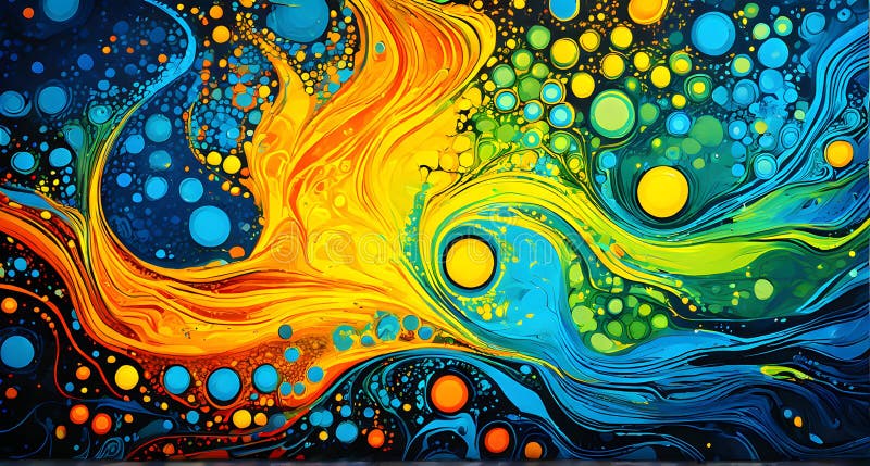 Abstract Graphical Wallpaper Illustration, Symbolic for Artificial ...