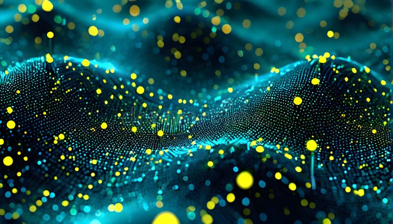 Abstract Graphical Wallpaper Illustration, Symbolic for Artificial ...