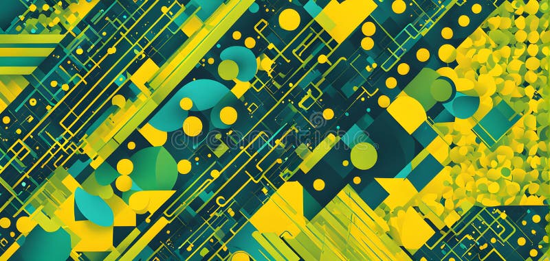 Abstract Graphical Wallpaper Illustration, Symbolic for Artificial ...