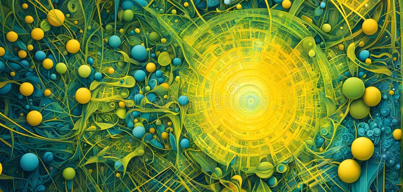 Abstract Graphical Wallpaper Illustration, Symbolic for Artificial ...