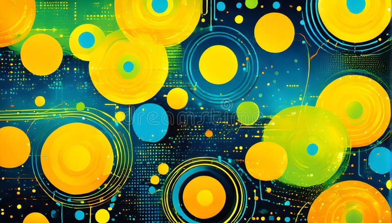 Abstract Graphical Wallpaper Illustration, Symbolic for Artificial ...