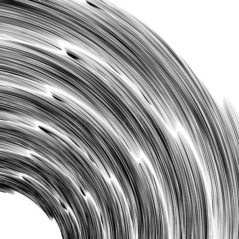 Abstract Graphics with Circular Spiral Distortion. Pattern of Rotating ...