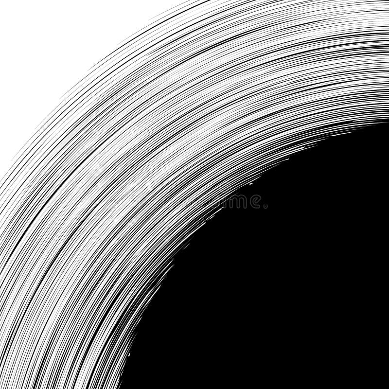 Abstract Graphics with Circular Spiral Distortion. Pattern of Rotating ...