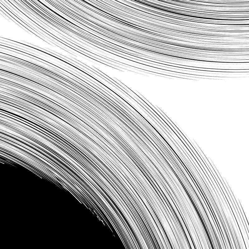 Abstract Graphics with Circular Spiral Distortion. Pattern of Rotating ...