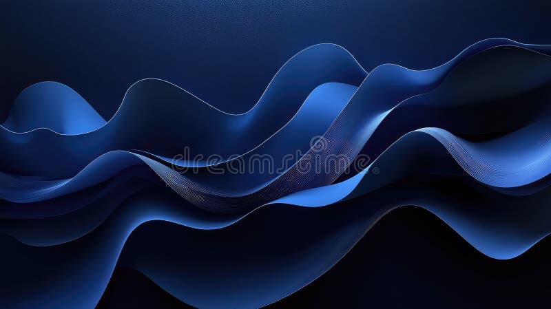 Abstract Graphics on Dark Blue Background with Dynamic and Modern ...