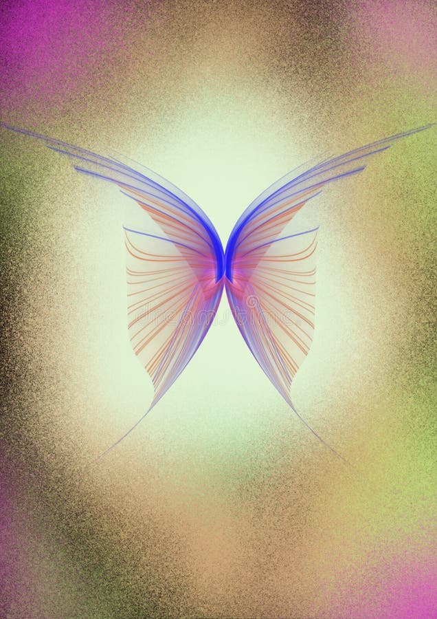 Abstract Graphics Light Butterfly Background Illustration Stock ...