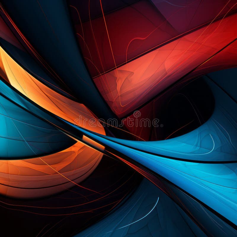 Abstract Graphics Shapes and Lines in Abstract Style 3d, Wallpaper ...
