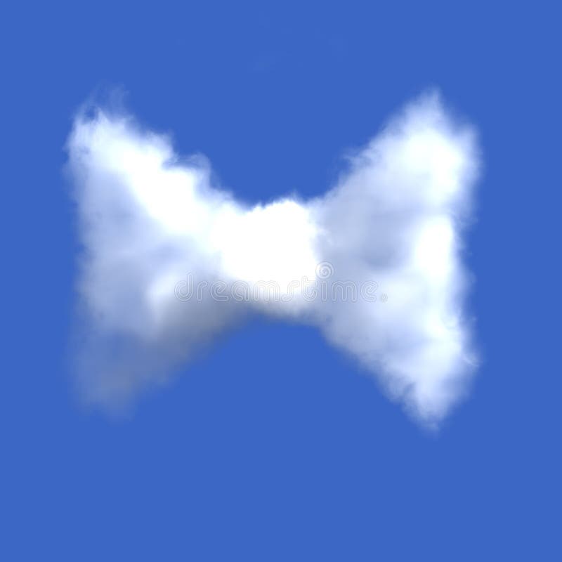 Abstract Graphics Symbol Created from Realistic Clouds Stock ...