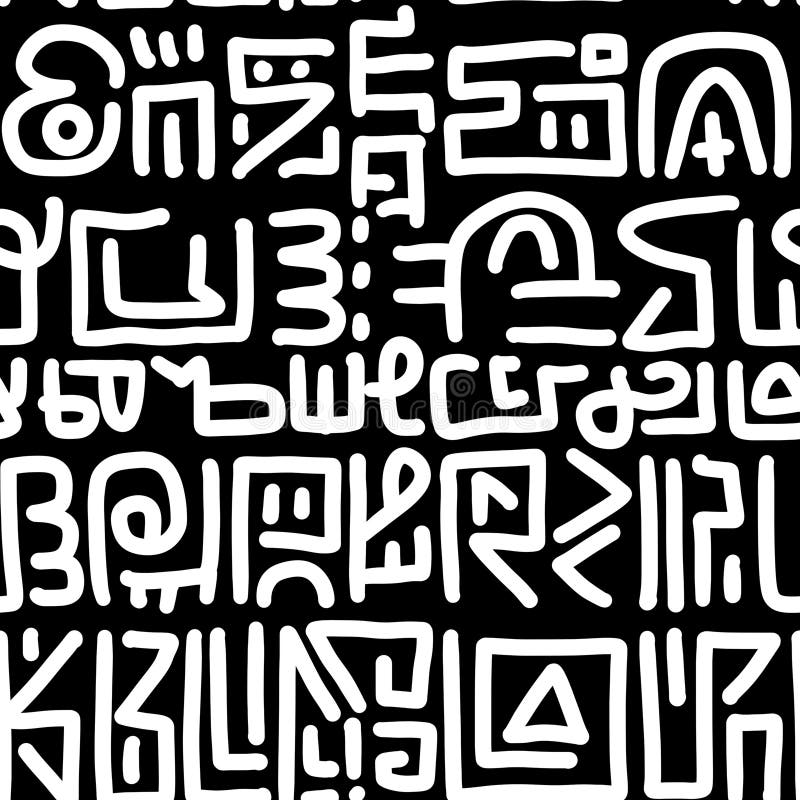 Abstract Graphics of Versatile Seamless Patterns Stock Illustration ...