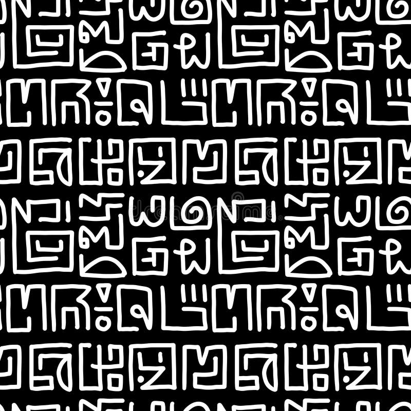 Abstract Graphics of Versatile Seamless Patterns Stock Illustration ...