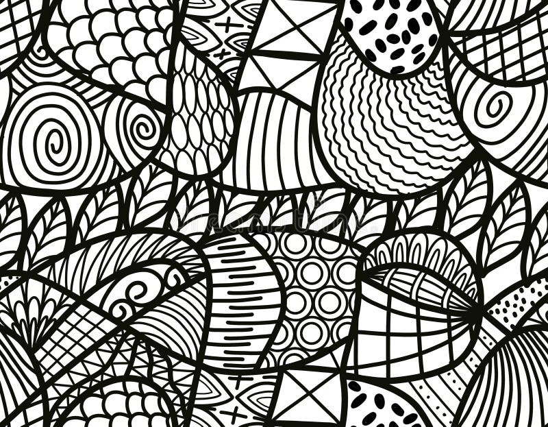 Abstract Graphics of Versatile Seamless Patterns Stock Illustration ...