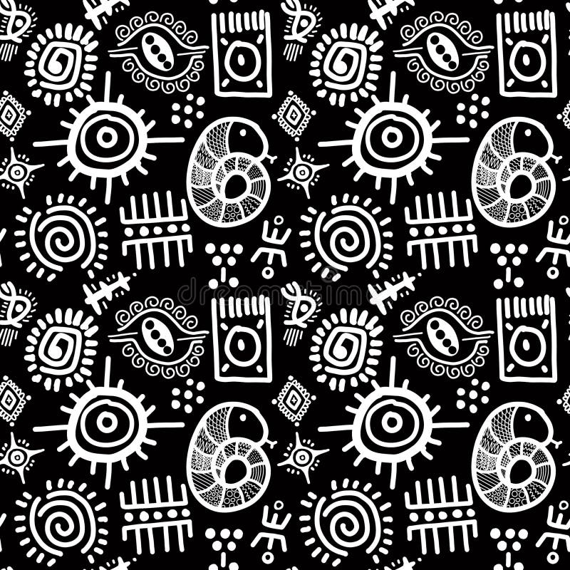 Abstract Graphics of Versatile Seamless Patterns Stock Illustration ...