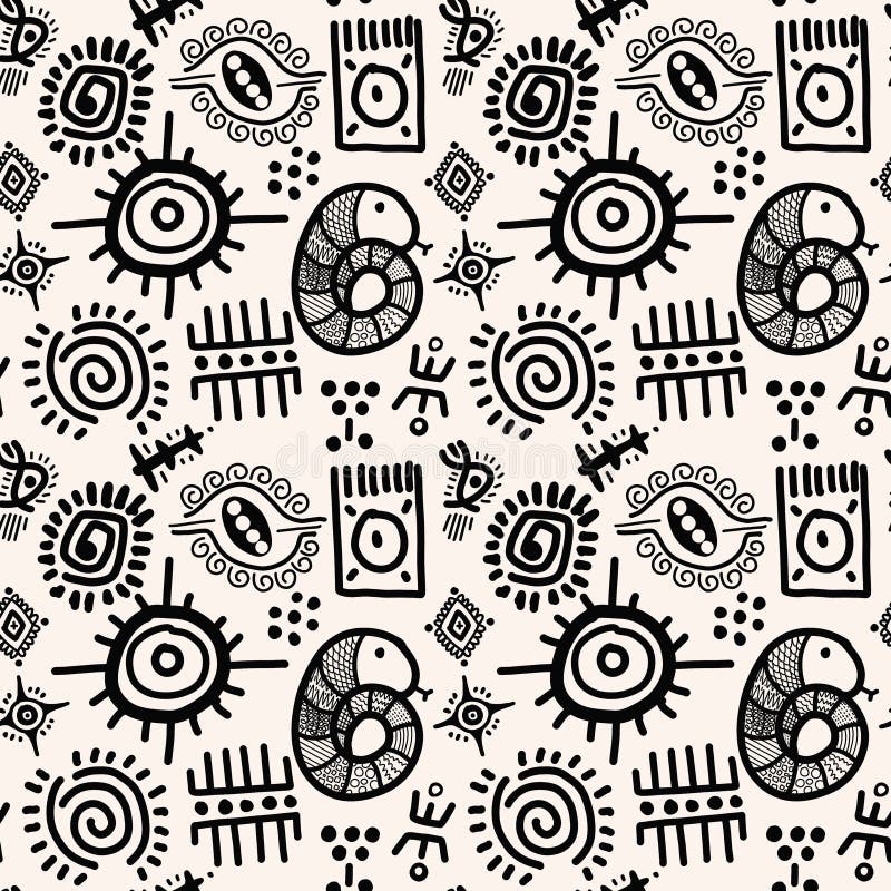 Abstract Graphics of Versatile Seamless Patterns Stock Illustration ...