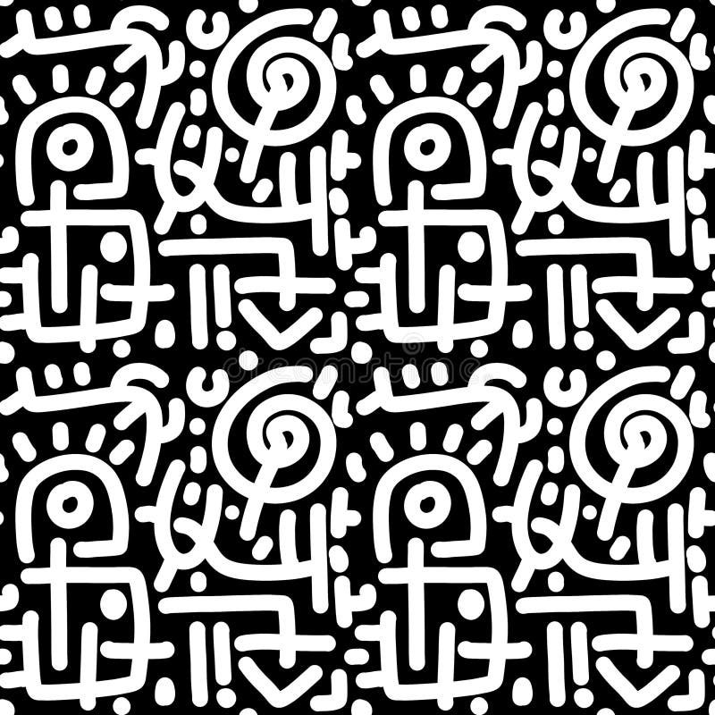 Abstract Graphics of Versatile Seamless Patterns Stock Illustration ...