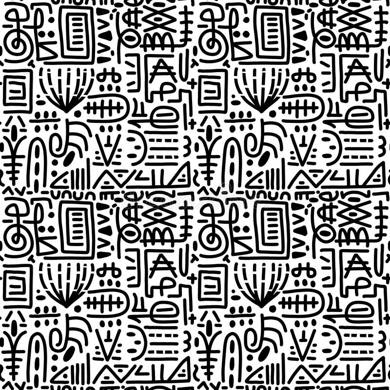 Abstract Graphics of Versatile Seamless Patterns Stock Illustration ...