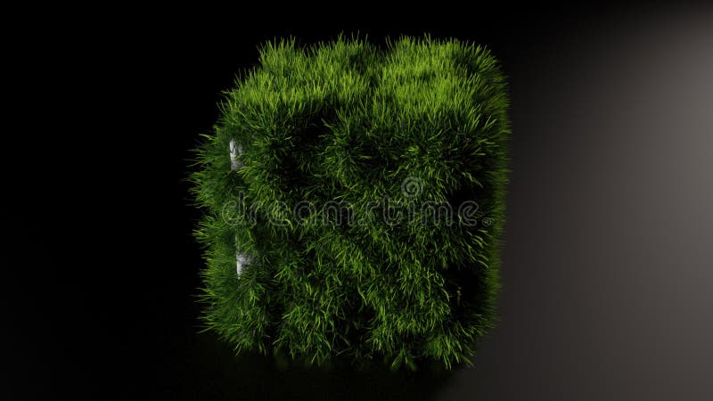 Abstract grass cube stock illustration. Illustration of mosaic - 295481925