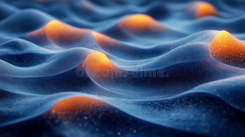 Abstract Gravity Waves Creating a Surreal Undulating Landscape with ...