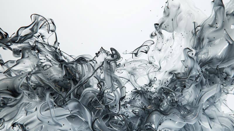 Abstract Gray Background, Color Flow Liquid Black Wave Stock ...