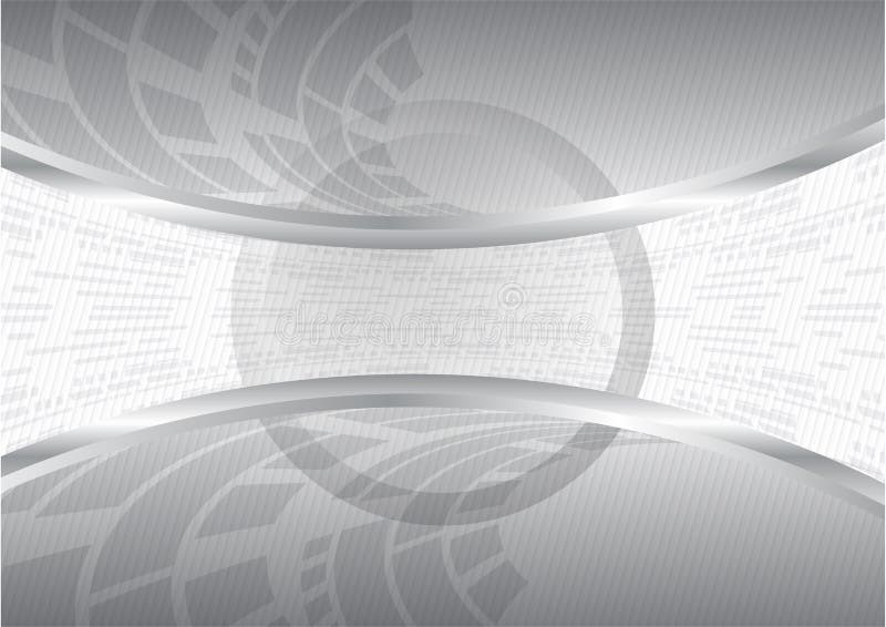 Abstract Gray Background Grid and Wave Stock Vector - Illustration of ...