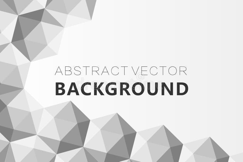 Abstract Gray Background, Low Poly Textured Triangle Shapes in Random ...