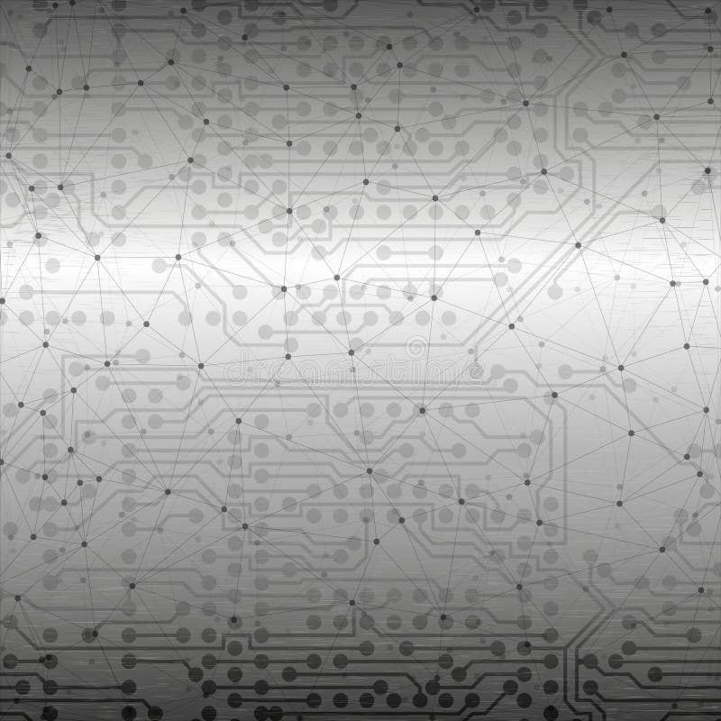 Molecule Structure, Gray Background for Stock Vector - Illustration of ...