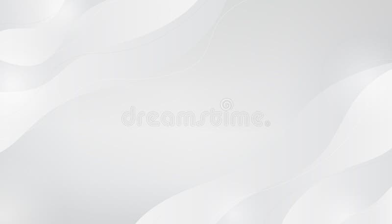 Abstract Gray Background with White Lights Dynamic Curve. Vector Stock ...