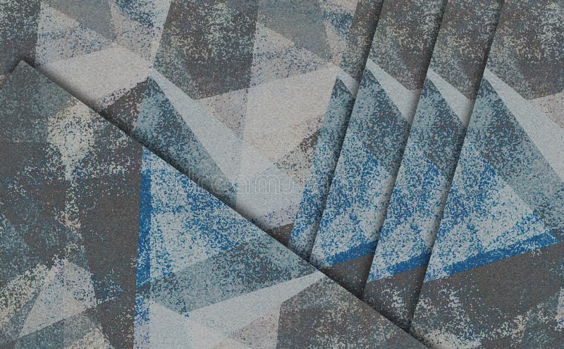 Abstract Gray Black Background with Random Geometric Triangle Pattern ...