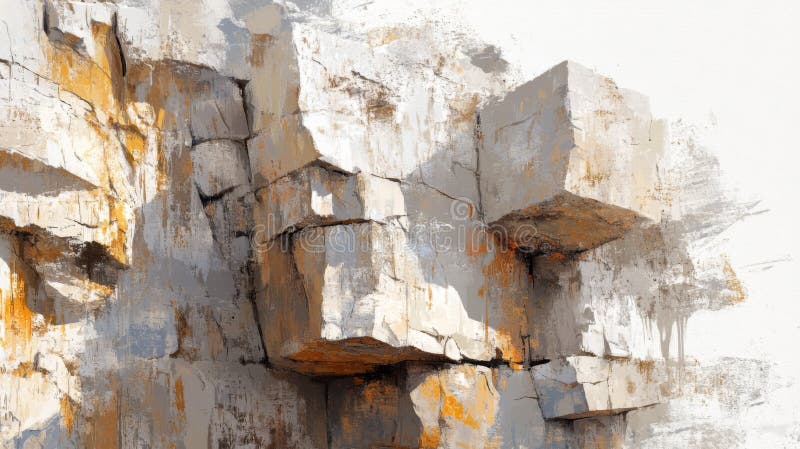 Abstract Gray and Brown Rock Texture Background Stock Illustration ...