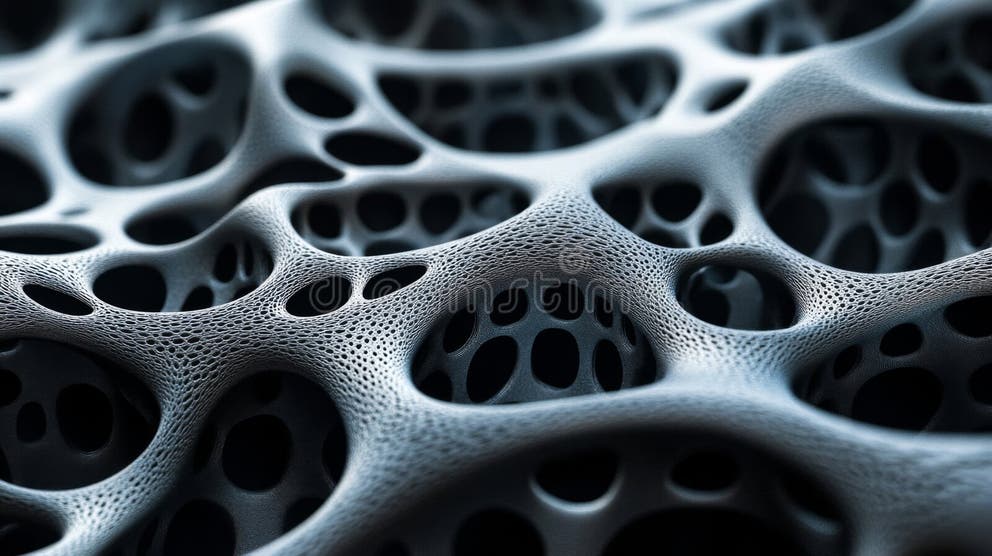 Abstract Gray Cellular Structure Organic Network Design Stock ...