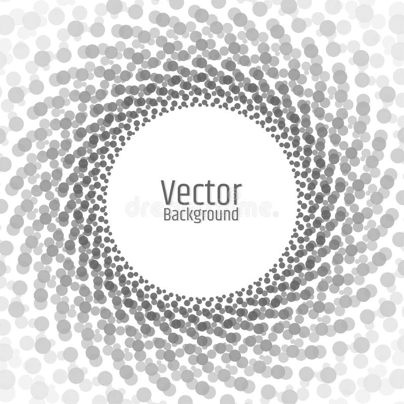 Abstract Gray Circle Frame Background Stock Vector - Illustration of ...