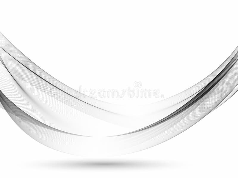Abstract Gray Color Wave Design Element. Grey Wave. Gray Smoke Wave ...