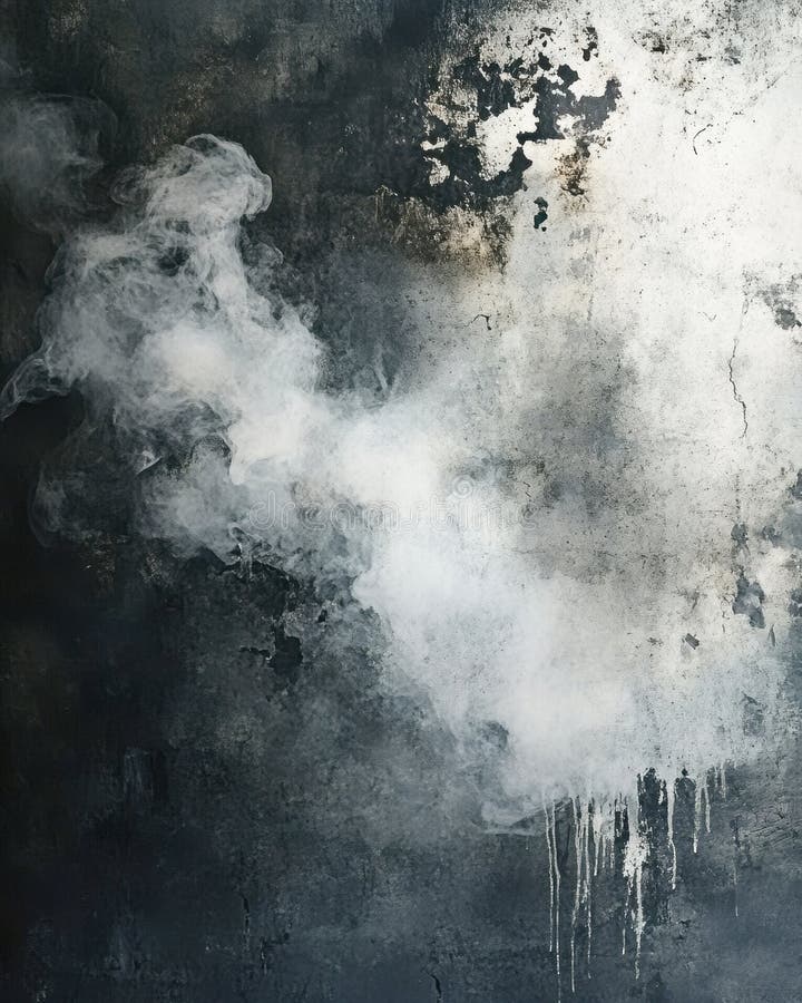 Abstract Gray Concrete Texture with Dark Grunge Wall and Smoke Effect ...